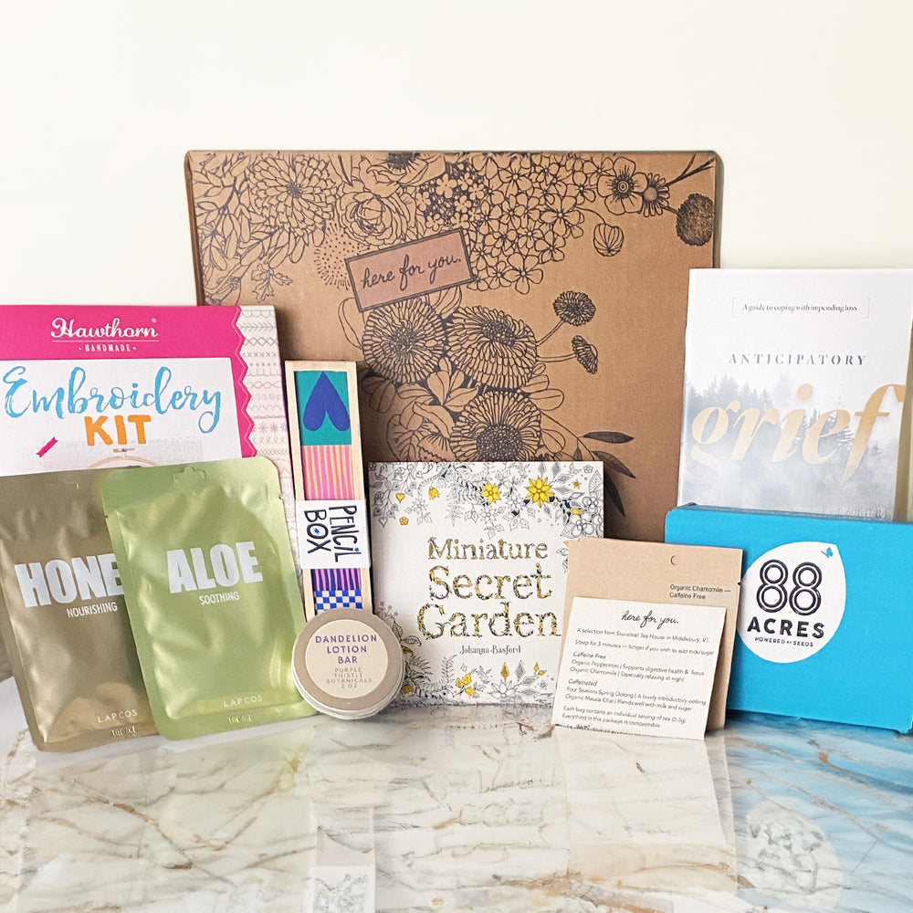 Custom & Curated Care Packages for Grief, Injury & Illness – Here For You